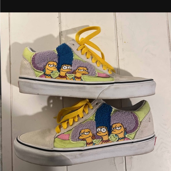 Shoes | Vans The Simpsons X Old Skool The Bouviers Marge Simpson Vans ...
